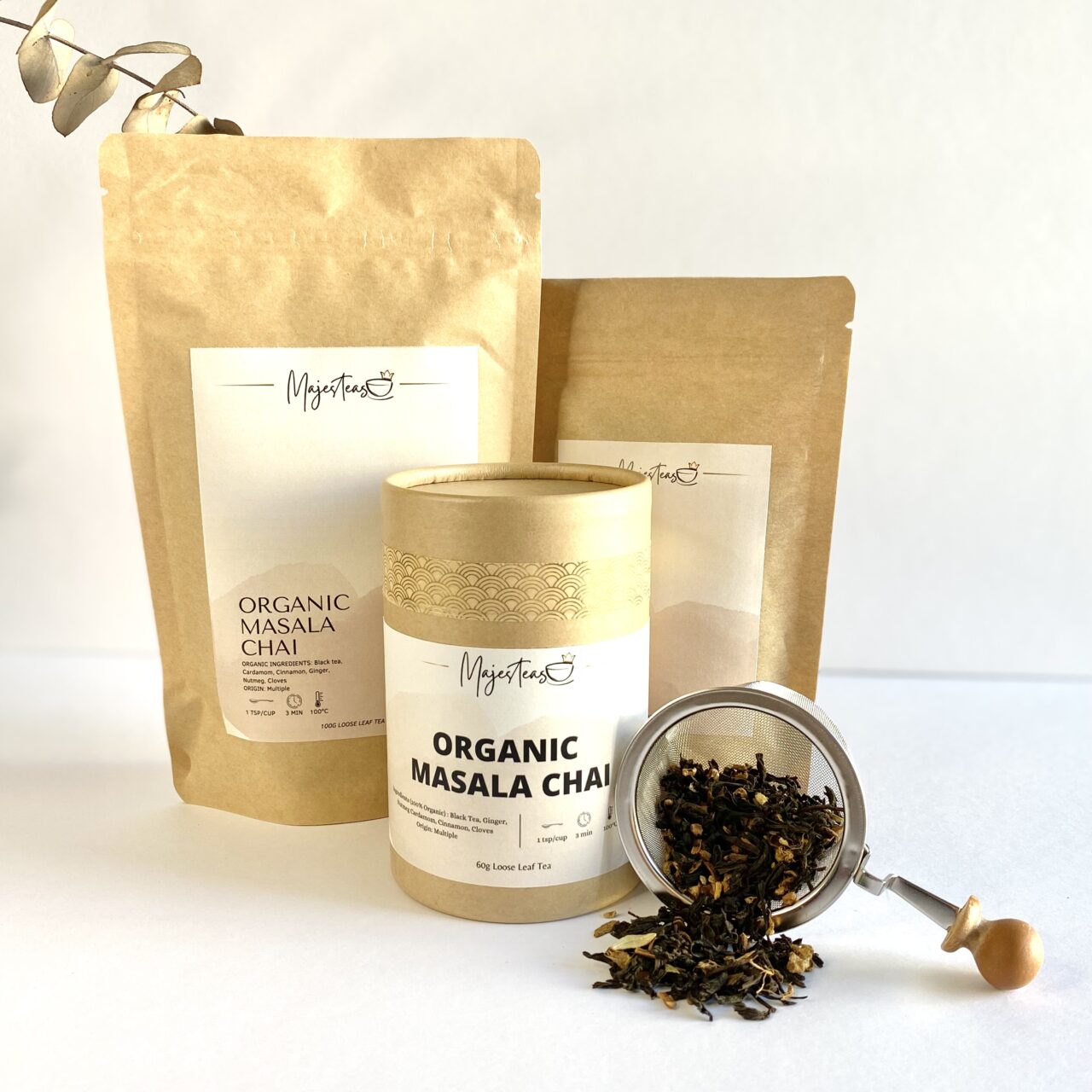 Masala Chai Organic Tea - Majesteas Australia