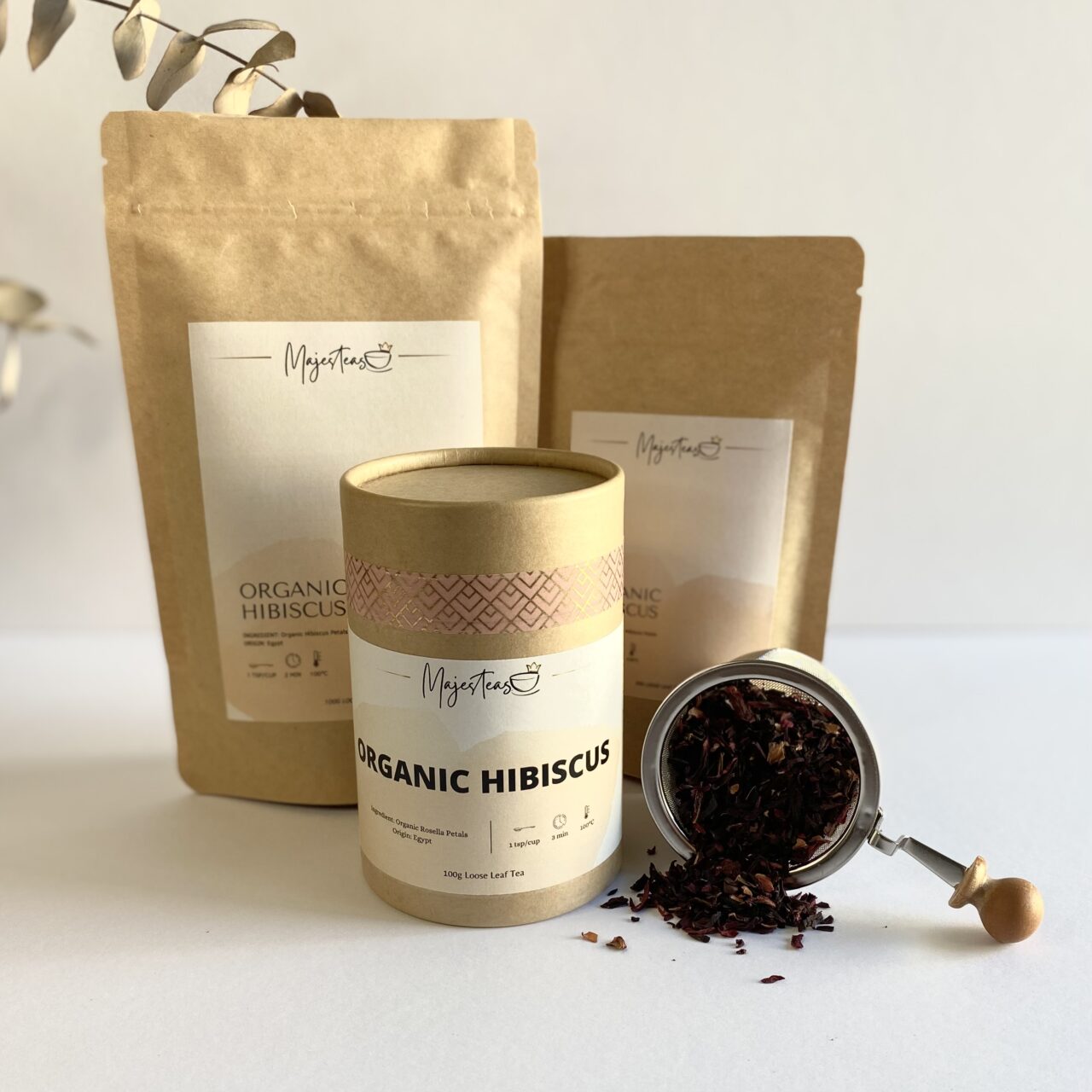 Hibiscus Organic Tea - Majesteas Australia